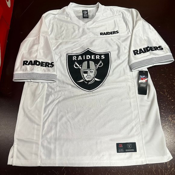 NFL | Shirts | Nfl Mens White Las Vegas Raiders Short Sleeve V Neck ...